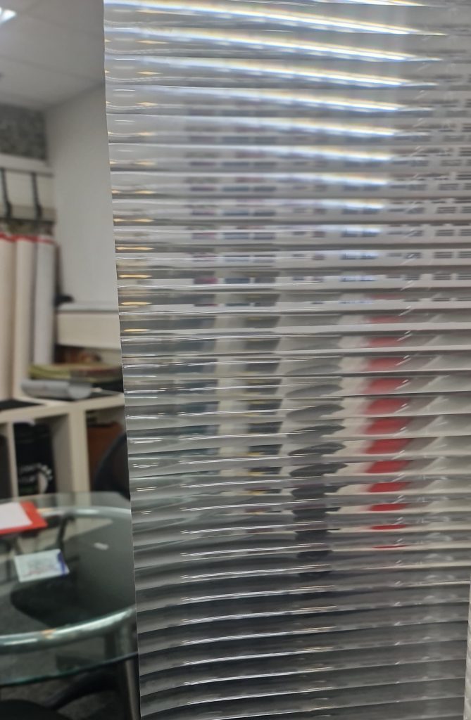 Reeded Film or Fluted Film for Glass - ASRO Singapore